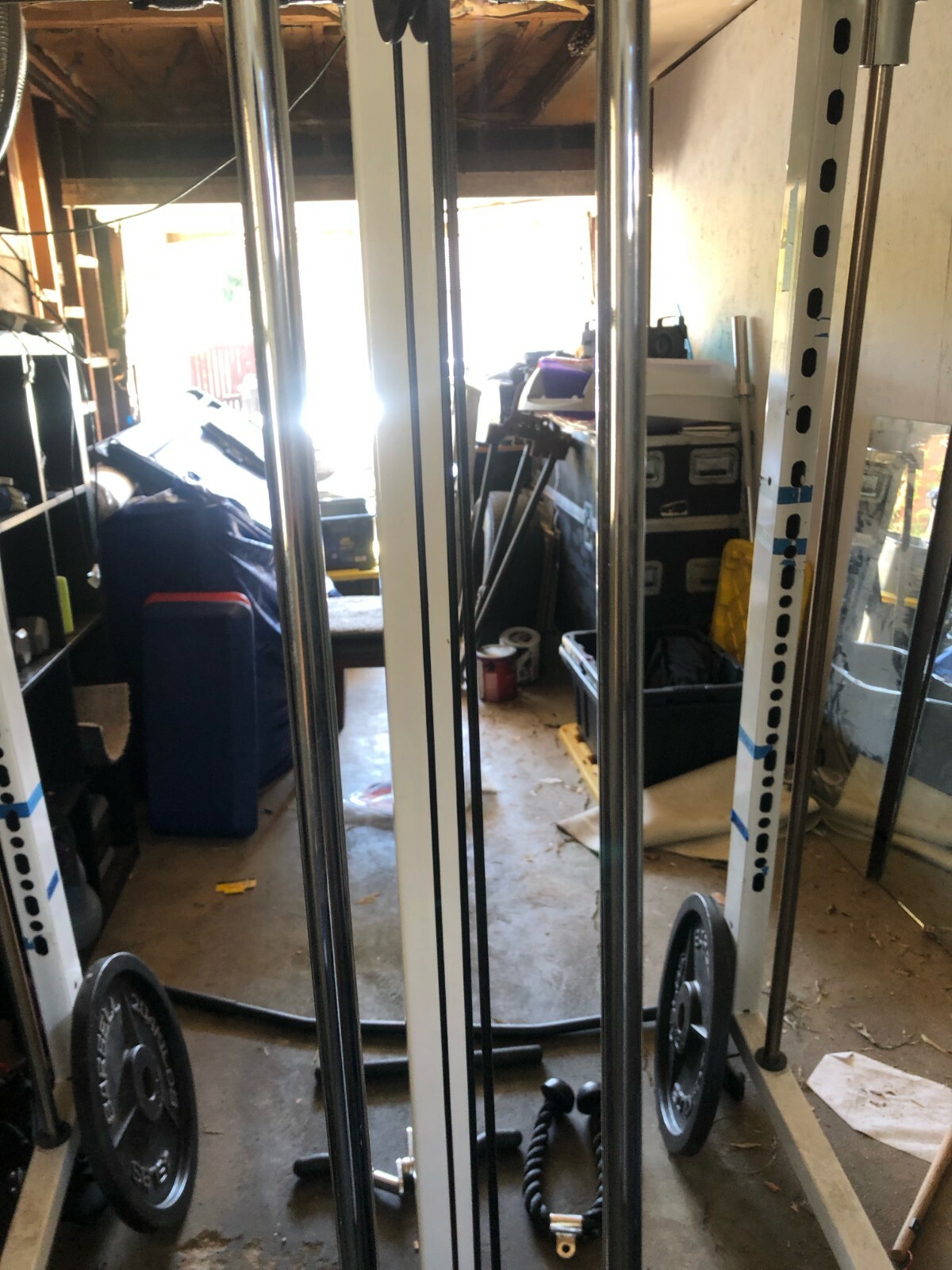 smith machine home gym used great condition parabody cable machine ...