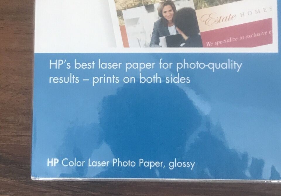 NEW SEALED HP Color Laser PHOTO PAPER Glossy 8.5 x 11 Heavy 100 SHEETS ...