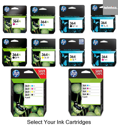 Genuine HP 364 / HP 364XL Ink Cartridges Choose Black / Colours Date ...
