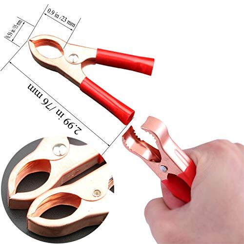 10 Pack Metal Alligator Clips Terminal Test Clamps 50A Electrical ...