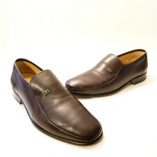 Paco Lui Lau Mens Brown Leather Size 42 Slip On Dress Shoes | eBay