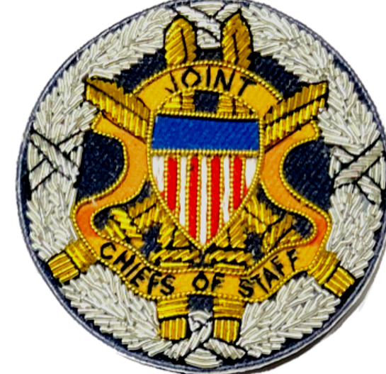 NEW US JOINT CHIEF OF STAFF, HAND EMBROIDERED GOLD SILVER BULLION CHEST ...