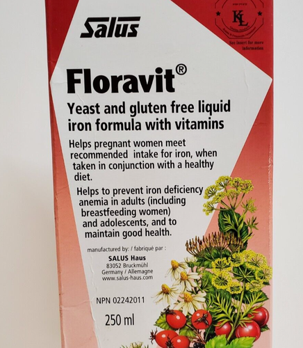 NEW Floravit Yeast & Gluten Free Iron formula w vitamins 250 ml exp 9/ ...