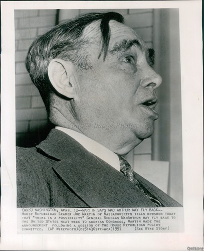 1951 Washington Joe Martin Douglas Macarthur Congress Wirephoto 8X10 | eBay