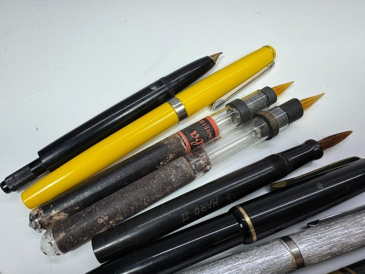 KONVOLUT 25 Stk Füller Kugelschreiber Stift GEHA PARKER LAMY GREIF HARO ...