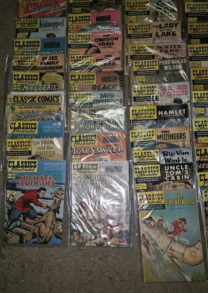 65 Classic Illustrated Comics + 10 Junior Comics - Lot of 75 | eBay