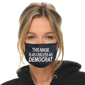 1PCS THIS MASK IS AS USELESS AS DEMOCRAT Face Fabric Cloth Cover Trump ...