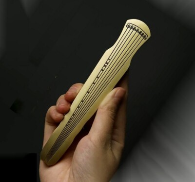 Brass Chinese Gu Qin Paperweight Ancient Stringed Instrument Zither ...