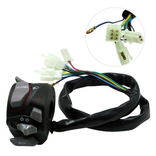 Motorbike Pair Refit Handle Bar Switch Control Button &Wiring Harness ...