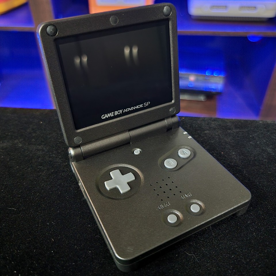 Black Nintendo Game Boy Advance GBA SP IPS Adjustable Brightness | eBay