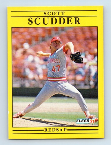 1991 Fleer Scott Scudder Cincinnati Reds #81A | eBay