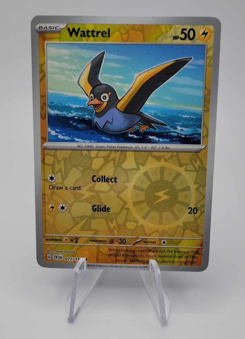 Pokemon Scarlet & Violet REVERSE HOLO Wattrel 077/198 | eBay