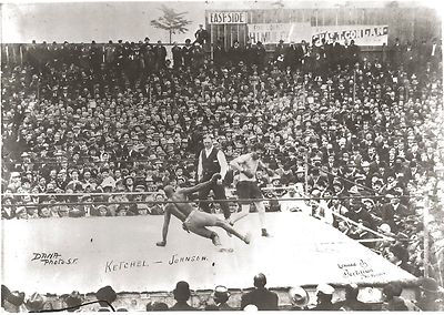 JACK JOHNSON vs STANLEY KETCHEL PHOTO BOXING PICTURE | eBay