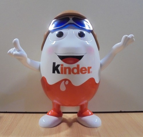KINDER SURPRISE EGG PILOT PLASTIC CONTAINER FIGURE 9'' WITH MOVABLE ...