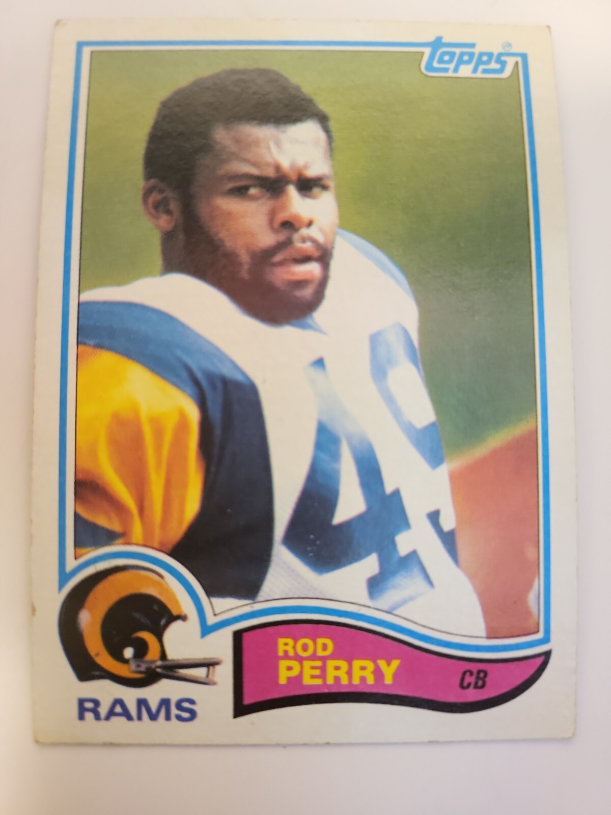 1982 Topps Rod Perry football card #382 | eBay