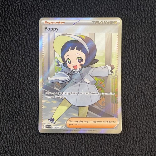 Poppy 220/197 Obsidian Flames Double Rare Holo Full Art Pokémon TCG NM ...