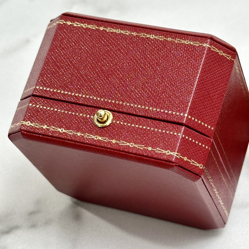 Cartier Signature Love Ring Box Red Travel Case Empty Box | eBay