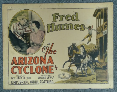Arizona Cyclone '28 Fred Humes Margaret Gray Silent Western Original ...