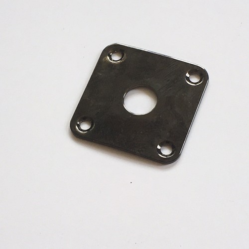 Gibson Style Relic Output Jack Rounded Plate Tele Vintage Guitar Black ...