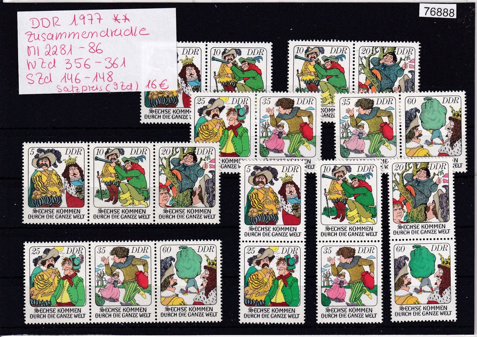 GDR 1977, Mich No 2281-86 Print Together Fully | eBay Australia