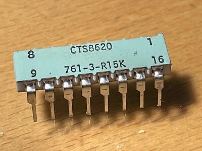 CTS8620 - 761-3-R15K Resistor Networks, 8 Resistors, 15 KOhm, 16 pin ...