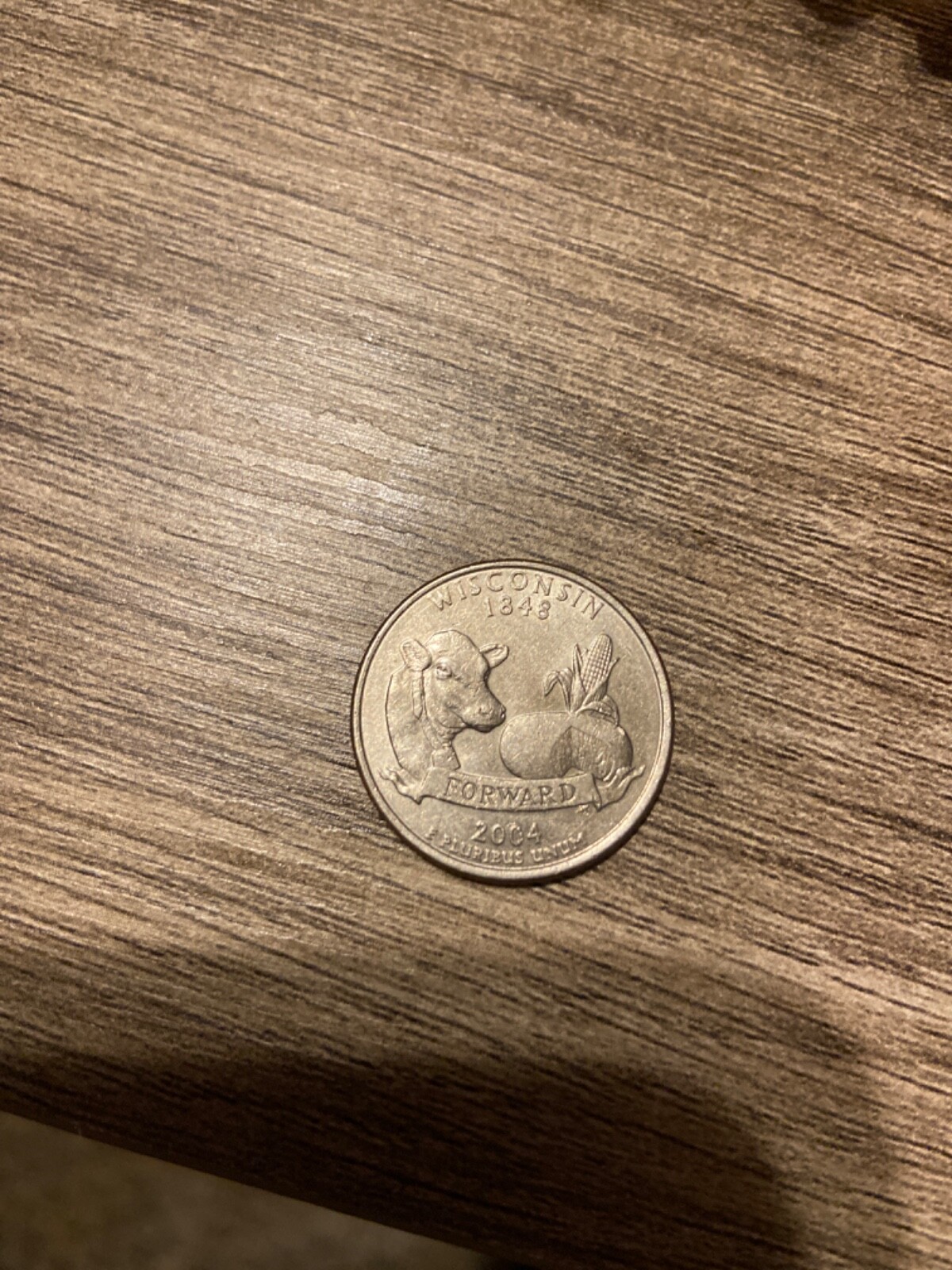 2004 D High Leaf Wisconsin State Quarter U.S. Coin High leaf Variety ...