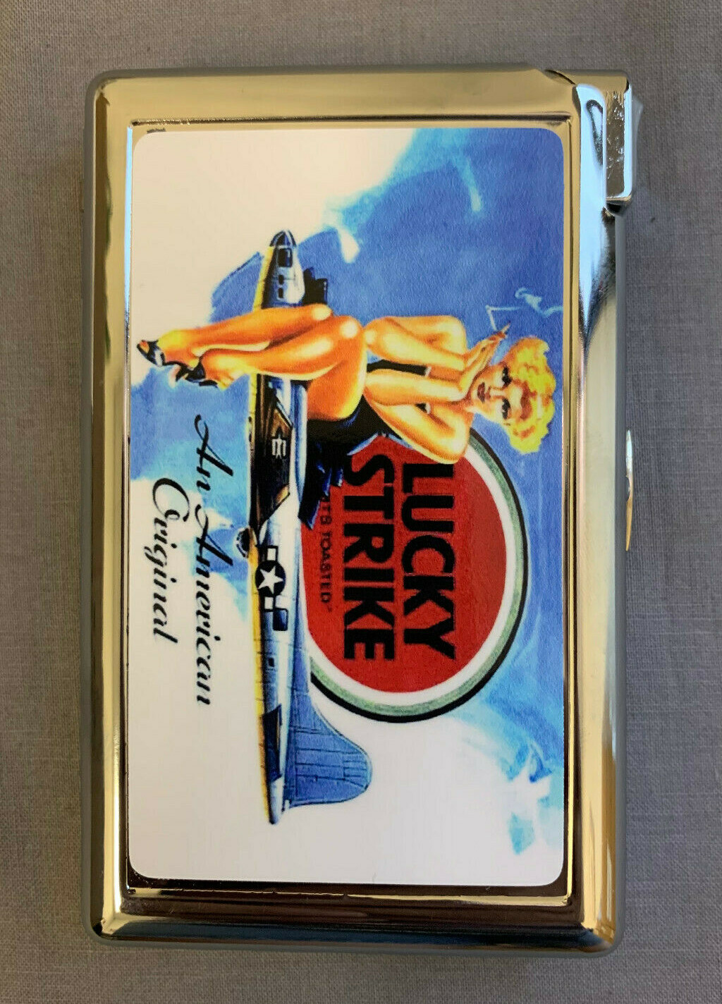 Pin Up Bomber Ad Cigarette Case with lighter ID Holder Wallet LS02 ...