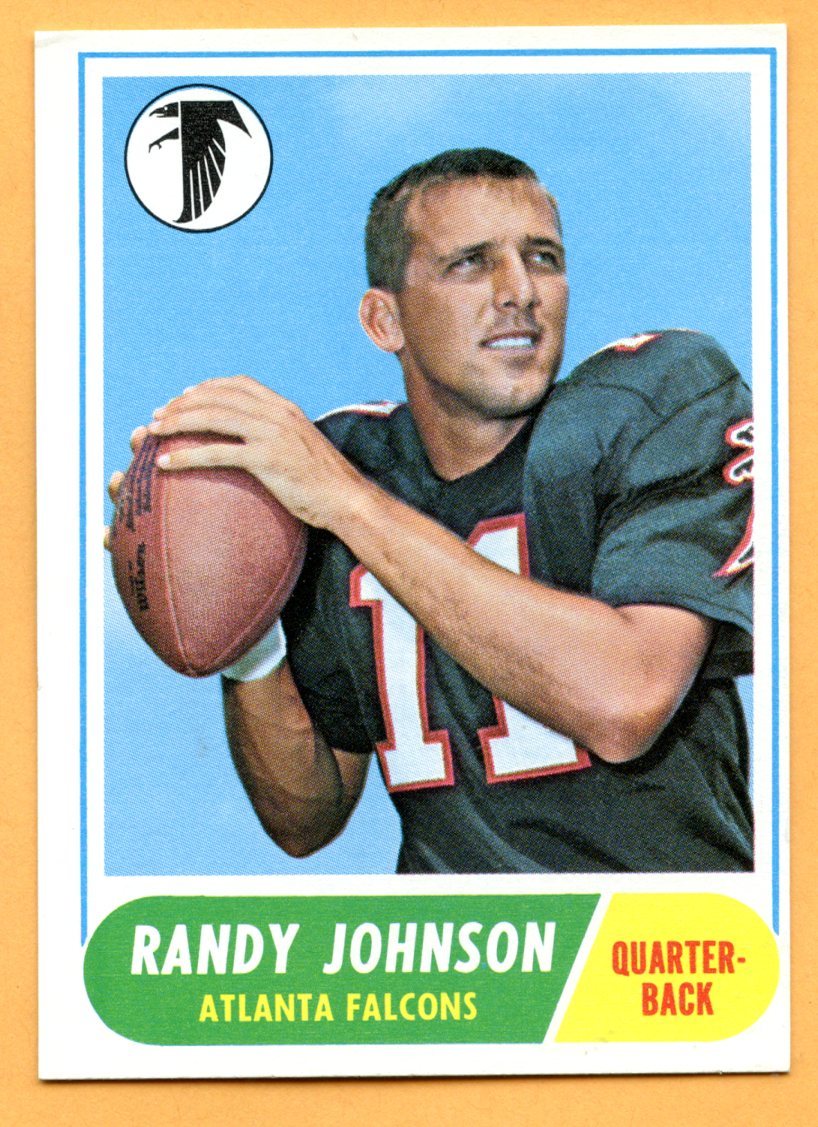 1968 Topps Football #203B Randy Johnson (EX-MT) -- Atlanta Falcons | eBay