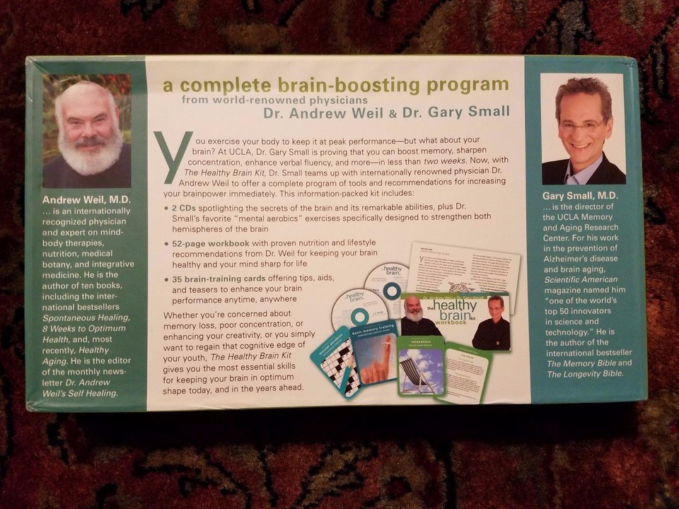 Dr. Andrew Weil & Dr. Gary Small "The Healthy Brain Kit" | eBay