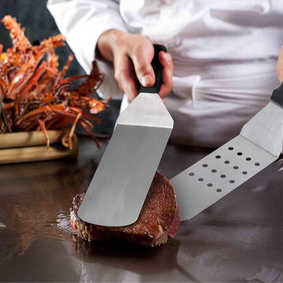 12X Griddle Utensil Tool Set BBQ Flat Top Grill Accessories Spatula ...