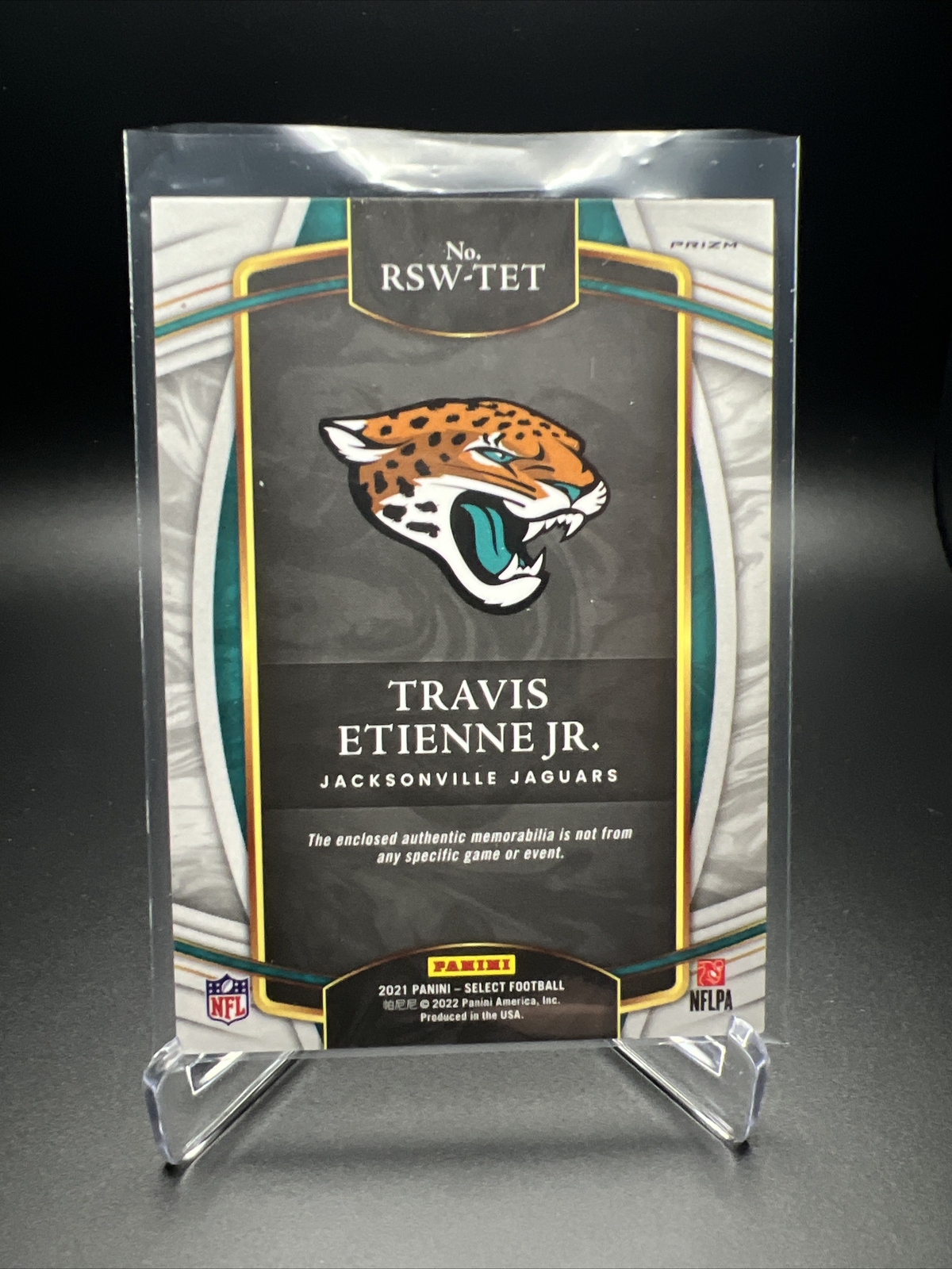 2021 Panini Select Travis Etienne Jr. Patch Rookie RC #RSW-TET Jaguars ...