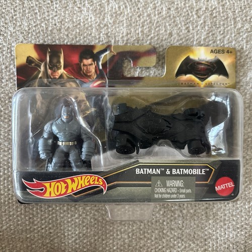 Hot Wheels Batman V Superman Batman Mighty Mini Figure & Batmobile ...