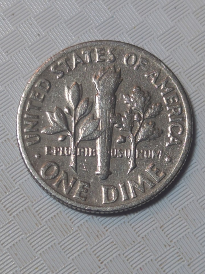 1973 No Mint Roosevelt Dime Motto And Date Error Missing Clad Layer Rim ...