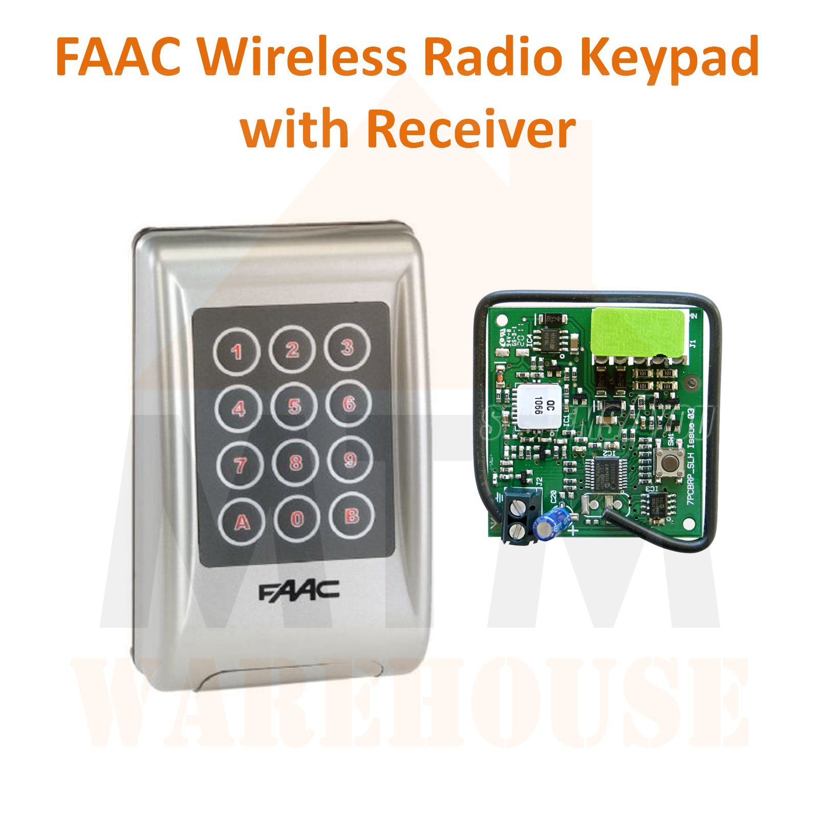 FAAC Swing Gate Motor Accessories Kit - Battery, Photocell, Antenna and ...