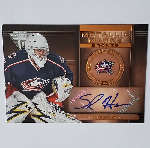 SHAWN HUNWICK 2013-14 Panini Titanium Metallic Marks Bronze Autograph ...
