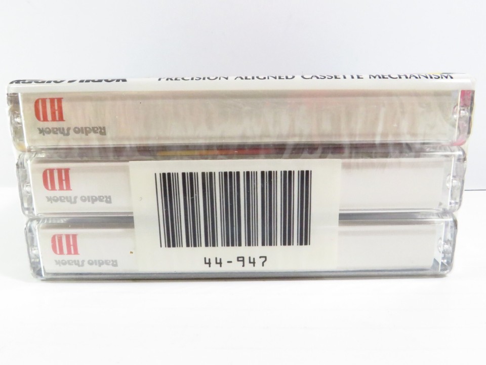 Radio Shack HD90 HIGH BIAS Blank Cassette Tapes 3 pk Sealed New, 44-947 ...