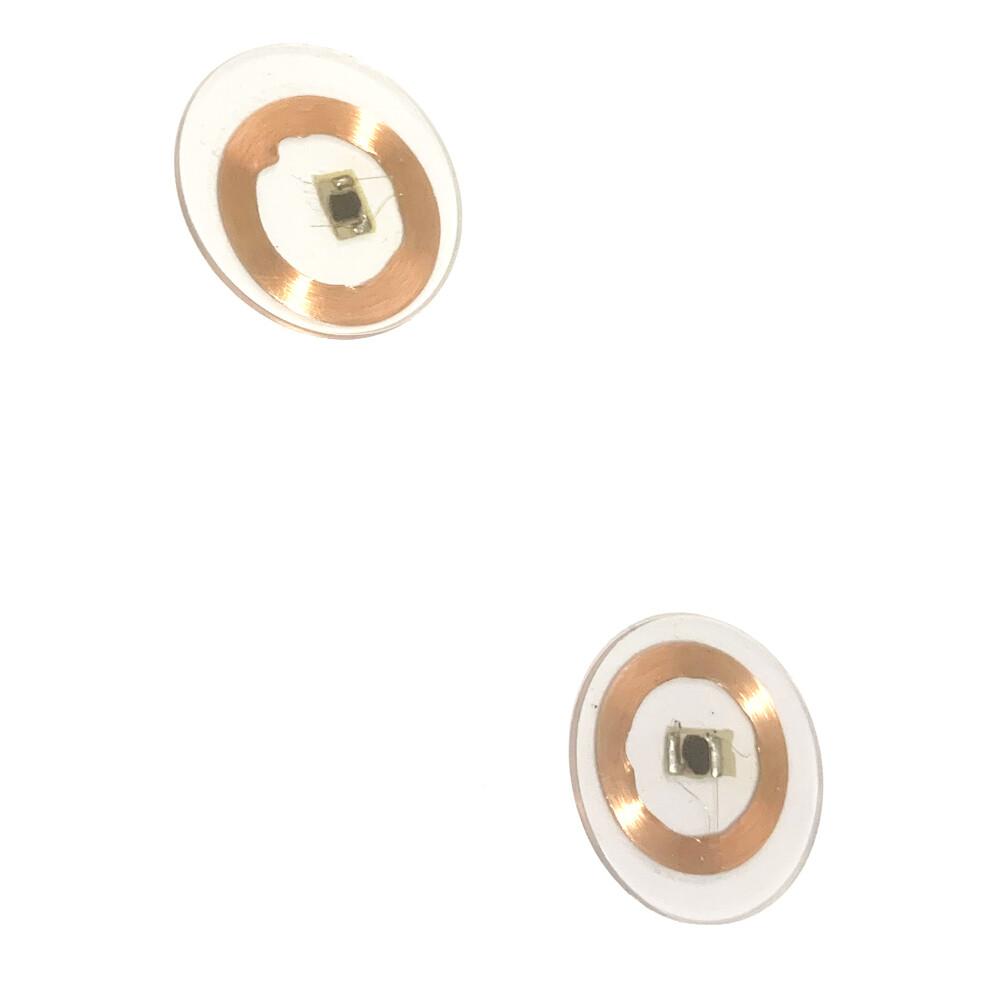 10pcs 25mm EM4100 EM4200 125KHz RFID Proximity Induction Round Tag ...