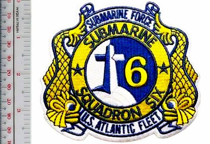 US Navy USN US Atlantic Fleet Submarine Force Squadron Six Patch | eBay