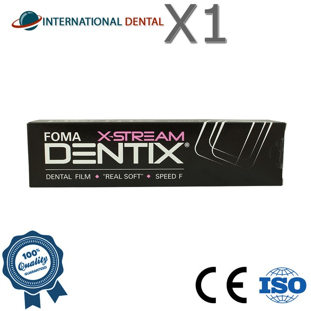 FOMA DENTIX X-stream Dental X-ray Film Soft Vinyl Packs Adults Size ...