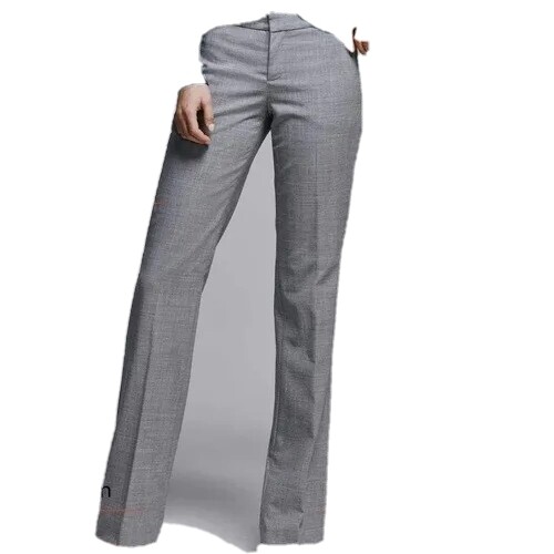 Banana Republic Logan Xs 2 Black White Micro check Trouser Pants Chic ...