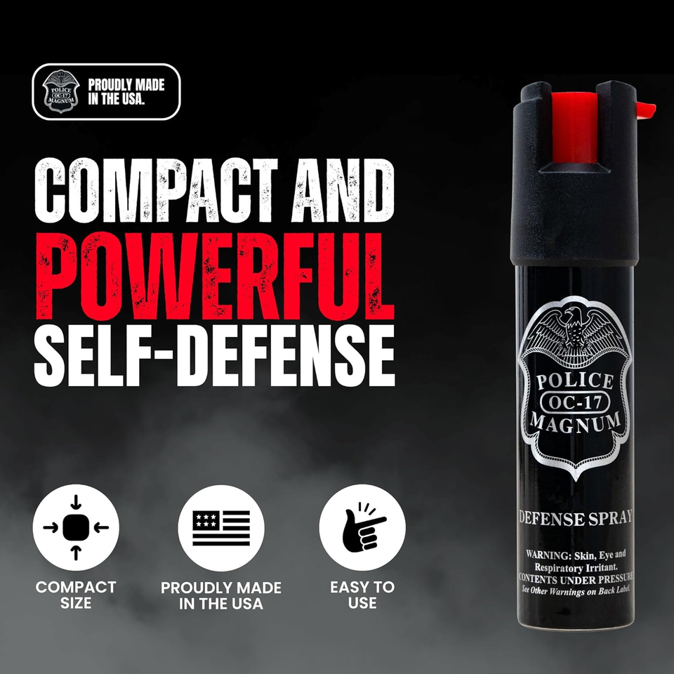 Compact Pepper Spray Self Defense- Tactical Maximum Heat Strength OC ...