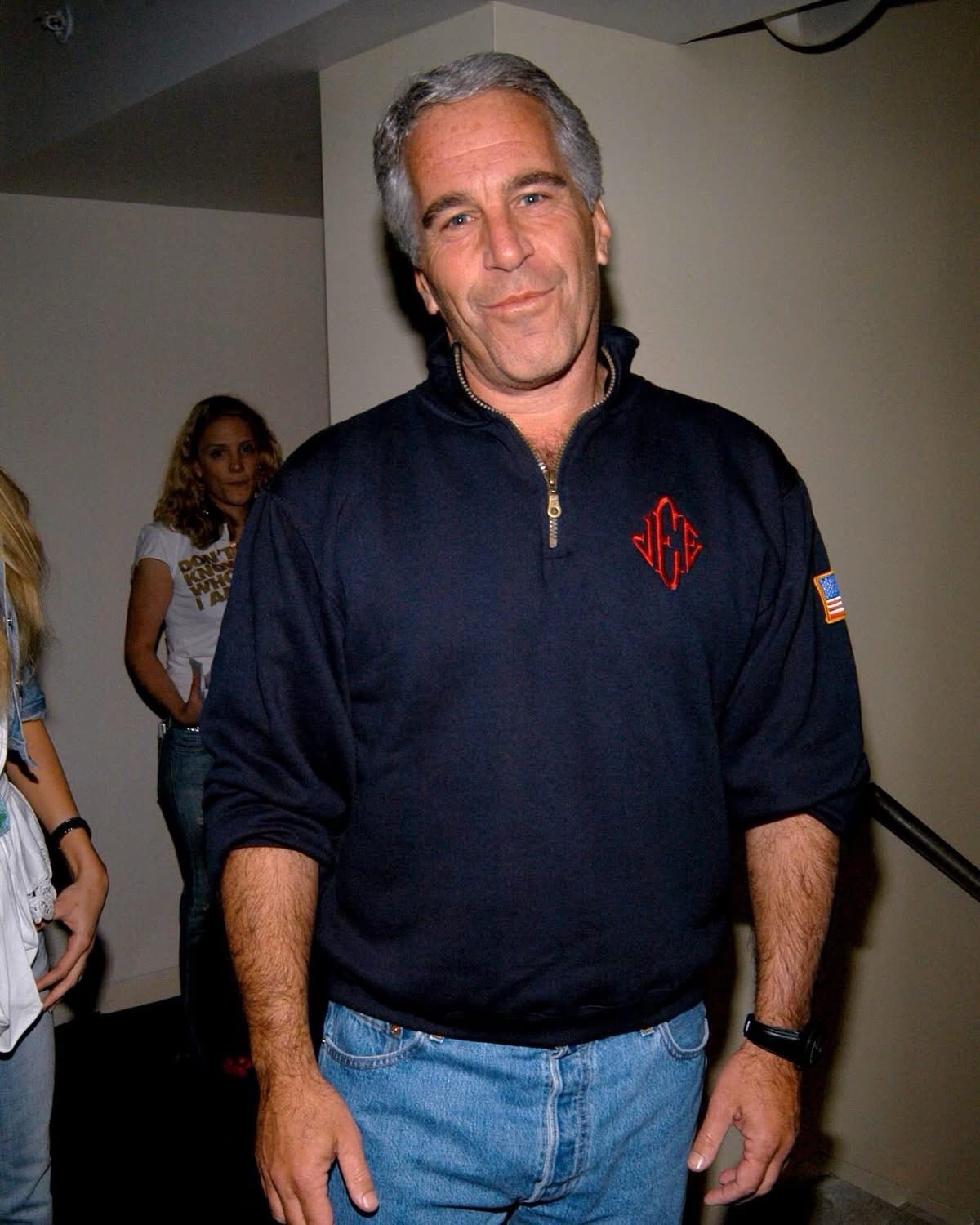 EXTREMELY RARE JEFFREY EPSTEIN STYLE NAVY QUARTER-ZIP – POSSIBLY ...