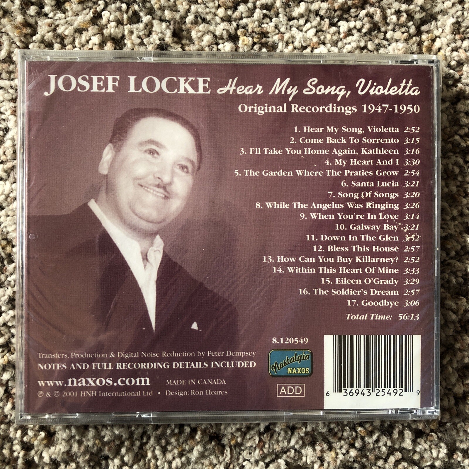 Hear My Song, Violetta (Original Recordings 1947-1950) by Josef Locke ...