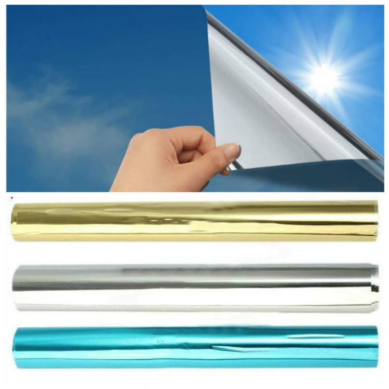 Ones Way Mirror Window Film Heat UV Reflective Privacy Tint Foil for ...