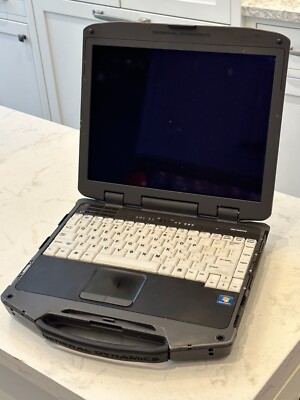 General Dynamics GD8000 Toughbook Rugged Vintage Computer Laptop POWERS ...