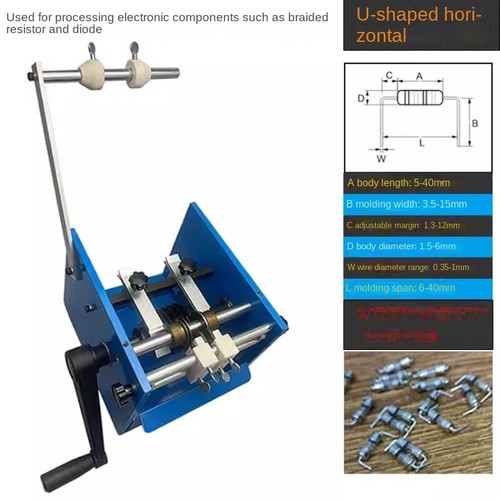 Hand Crank Resistor Forming Machine Manual Diode Bulk Braiding Dual ...