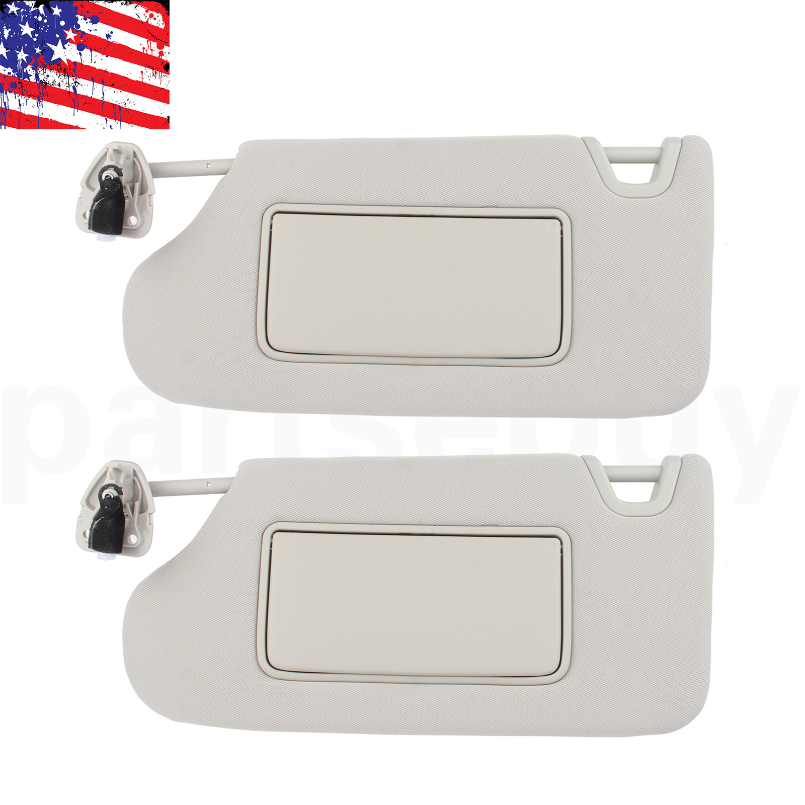 Sun Visor + Lamp Gray Left Driver side For NISSAN Altima 2013-2018 ...