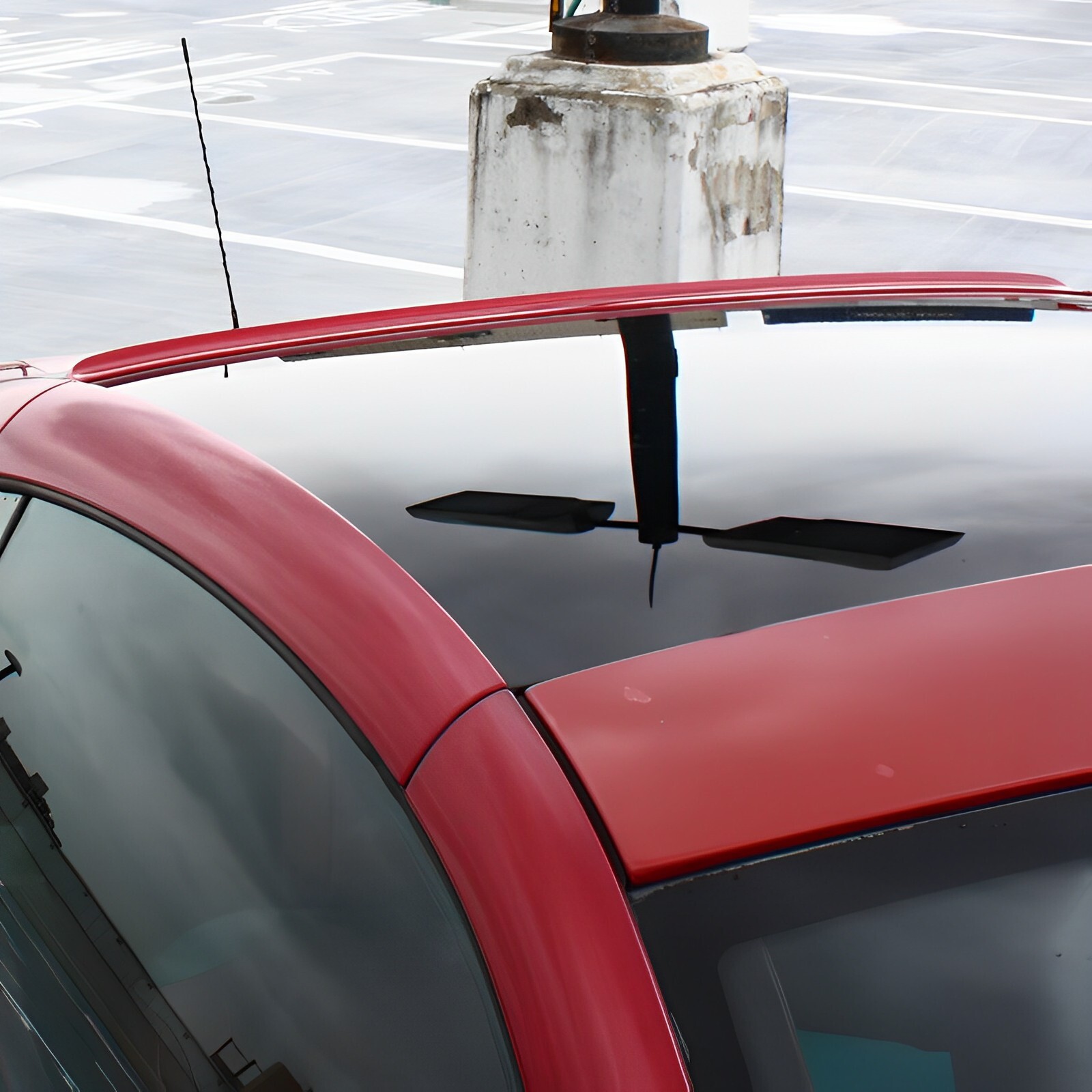 Fyralip Painted Gloss Black(Custom Avl) Roof Spoiler For Chevrolet ...