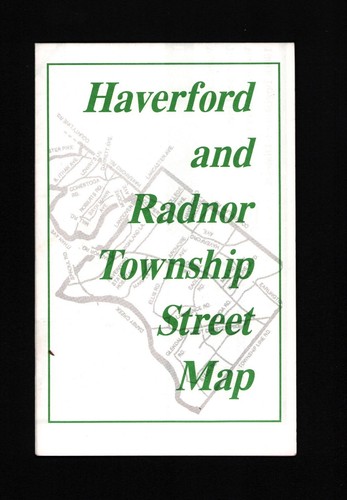 Pennsylvania Haverford & Radnor Township Street Map Greg Vitali St Rep ...