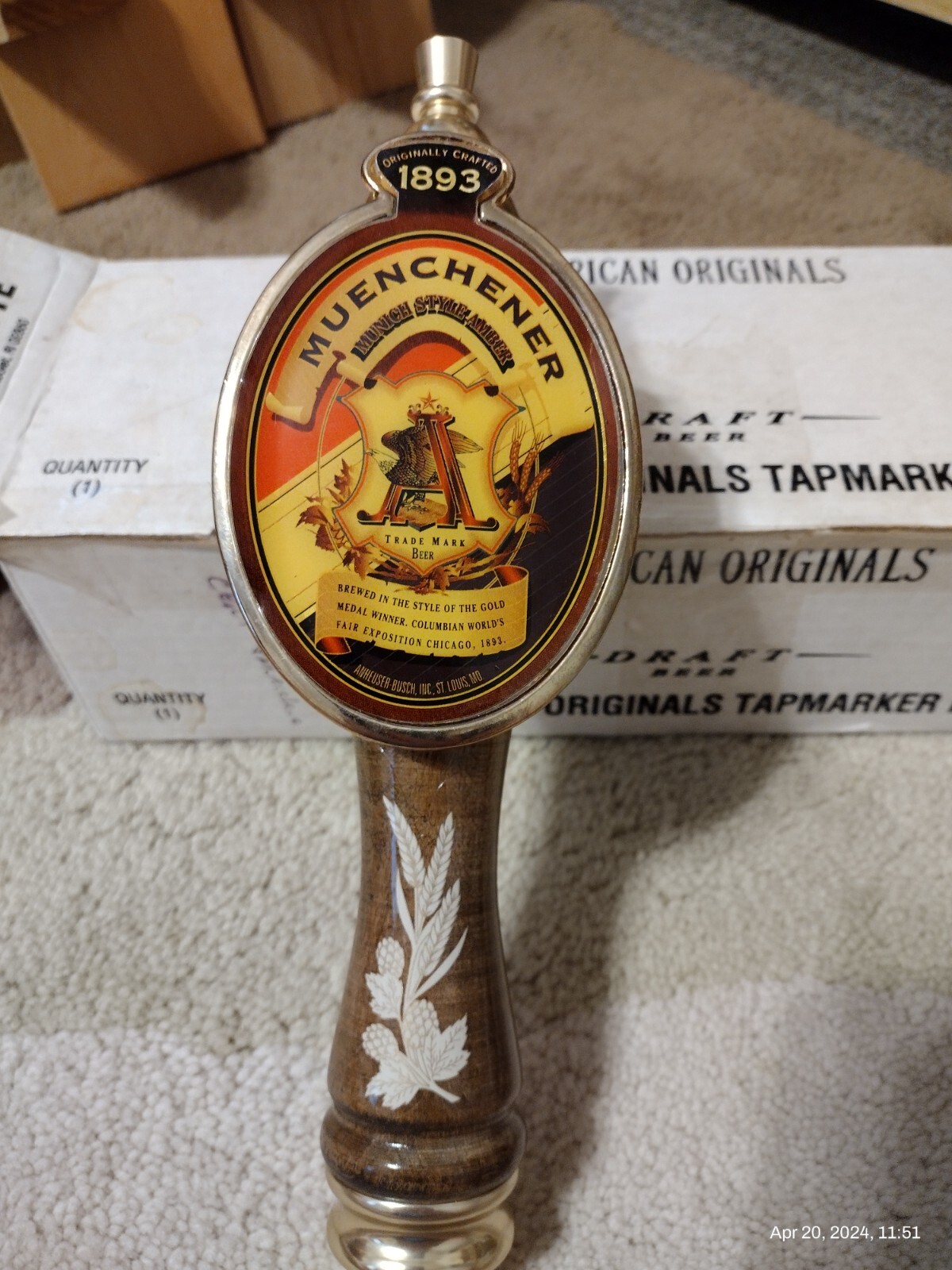 Anheuser-Busch American Originals Tap Handle | eBay